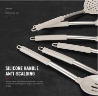 China SUS304 Heat Resistant Silicone Cooking Utensils Odorless Nonmelting for sale
