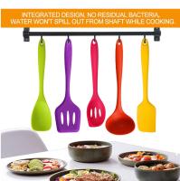 China 10 Piece Ergonomic Silicone Utensil Set LFGB Non Stick Heat Resistant 230C Kitchen Tools for sale