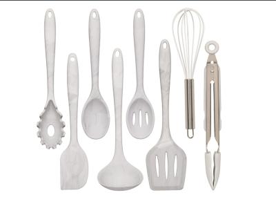China Multipurpose 8 Piece Kitchen Utensil Set , Antiodor Silicone Utensils Kitchen Set for sale