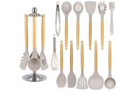 China Fda Approved Silicone Cooking Utensils Kitchen Utensil Set Multifunction for sale