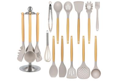 China Fda Approved Silicone Cooking Utensils Kitchen Utensil Set Multifunction for sale