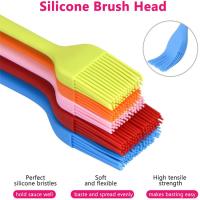 China FDA Long Handle Silicone Basting Brush , OEM Silicone Bbq Basting Brush for sale