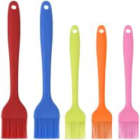 China FDA Long Handle Silicone Basting Brush , OEM Silicone Bbq Basting Brush for sale