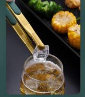 China 5 Piece Stainless Steel Kitchen Utensil Set with Anti Scalding Handle 9 Inch Tongs for sale