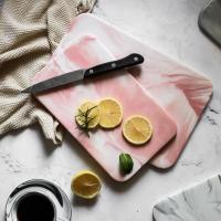 China 1360g Natural Marble Kitchen Chopping Board FDA Approved 30x19.8cm Serving Tray for sale