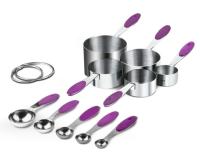 China 18/8 Stainless Steel Measuring Spoon Set 10 Piece Kitchen Utensils FDA Approved Non BPA for sale