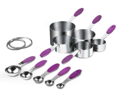 China 18/8 Stainless Steel Measuring Spoon Set 10 Piece Kitchen Utensils FDA Approved Non BPA for sale