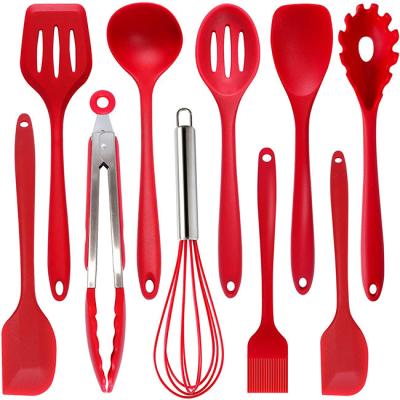 China Residueless Kitchen Silicone Utensil Set , Heat Resistant Cooking Utensils for sale