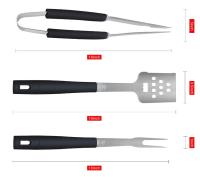 China Multifunction Stainless Steel Bbq Utensil Set , Rustless Heavy Duty Grill Tools for sale