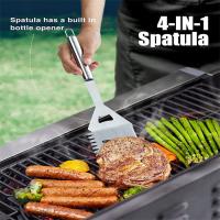 China Stainless Steel BBQ Utensil Set FDA Available For Multiapplication for sale