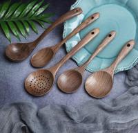 China Monolithic Non Toxic Wooden Cooking Utensils Walnut CU Certified for sale