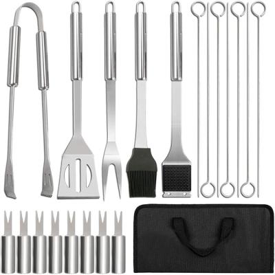 China Stainless Steel BBQ Utensil Set 9 Piece Multipurpose Professional Grill Tool Set with Spatula for sale