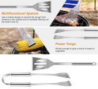 China FDA Approved 20pcs Stainless Steel BBQ Grill Tool Set Camping Utensils Kit with Carrying Case for sale