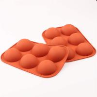 China LFGB Approved Silicone Baking Moulds , OEM Silicone Sphere Mold Baking for sale
