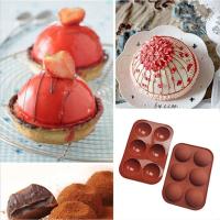 China LFGB Approved Silicone Baking Moulds , OEM Silicone Sphere Mold Baking for sale