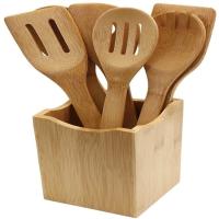 China Nonstick Bamboo Wooden Kitchen Utensil Set Biodegradable ODM Availabl for sale
