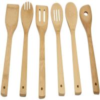 China Nonstick Bamboo Wooden Kitchen Utensil Set Biodegradable ODM Availabl for sale
