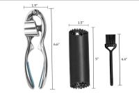 China FDA Approved Stainless Steel Garlic Press Peeler Set Multifunctional for sale