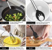 China FDA Kitchen Set Silicone Utensils , Multifunction Cooking Utensils Set Silicone for sale