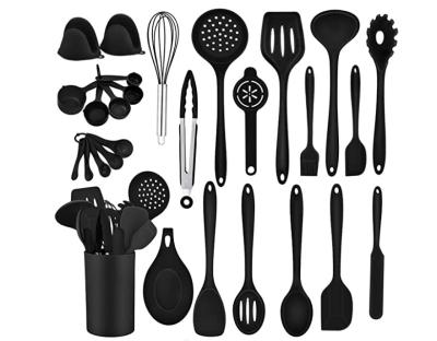 China 28pcs Silicone Kitchen Utensil Sets Nonstick Nonscratch Minimalist Style for sale