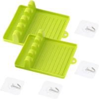 China Nonslip Silicone Spoon Rest , Rustfree Spoon Spatula Holder Antiskid for sale