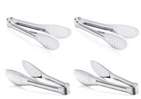 China Stainless Steel Kitchen Food Tongs 9in Length Corrosionproof 4 Pack for sale