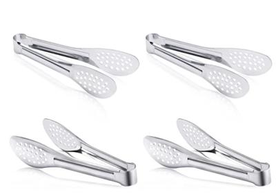 China Stainless Steel Kitchen Food Tongs 9in Length Corrosionproof 4 Pack for sale