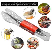 China Stainless Steel Kitchen Food Tongs 9in Length Corrosionproof 4 Pack for sale