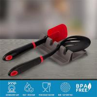 China Nontoxic Silicone Spoon Rest BPA free Rustproof Nonstick Food Grade material for sale