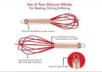 China 2pcs Kitchen Utensils Whisk , LFGB Approved Whisk For Blending Mixing for sale