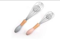 China Stainless Steel Manual Egg Beater Whisk 25cm Anti Scald Non Slip Kitchen Utensil for sale