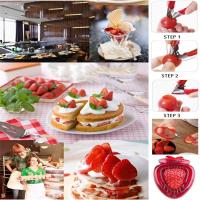 China Ergonomic Strawberry Stem Remover Tool , Commercial Strawberry Slicer for sale