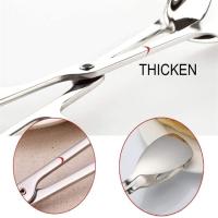 China 10 Inch Polished Stainless Steel Salad Tongs Eco Friendly Non Toxic for Kitchen BBQ for sale