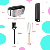 China ODM Available Arc Shaped Garlic Press Sanding Surface Ergonomic for sale
