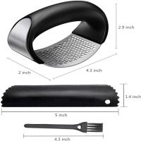 China ODM Available Arc Shaped Garlic Press Sanding Surface Ergonomic for sale
