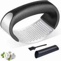 China ODM Available Arc Shaped Garlic Press Sanding Surface Ergonomic for sale