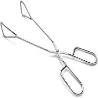 China 9.45 Inch Stainless Steel Kitchen Tongs 430 Food Grade Heat Resistant Cooking Serving for sale