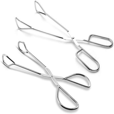 China 9.45 Inch Stainless Steel Kitchen Tongs 430 Food Grade Heat Resistant Cooking Serving for sale