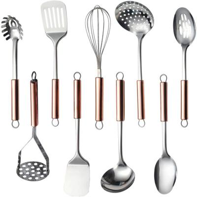 China 304 Stainless Steel Cooking Utensil Set 12 Piece Kitchen Gadgets Cookware Set for sale