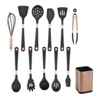 China Non - Stick Silicone Kitchen Utensil Sets 13 Pieces Cooking Shovel Spoon for sale