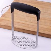 China Stainless Steel Garlic Press Manual Kitchen Gadget Mashed Potato Masher Modern for sale