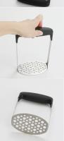 China Stainless Steel Garlic Press Manual Kitchen Gadget Mashed Potato Masher Modern for sale
