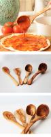 China Olive Wooden Kitchen Utensil Set 6 Piece Handmade Solid Wood Porridge Spoon Spatula for sale