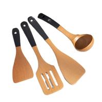 China Custom Teak Wooden Kitchen Utensil Set Kitchenware Tool Food Grade for sale