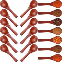 China Natural Wooden Mini Tasting Spoons 30 Pack Eco Friendly Bamboo Kitchen Utensils for sale