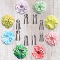 China 304 Stainless Steel Piping Tips Set 12 Pieces Frosting Icing Nozzles for Cake Decorating DIY Baking for sale