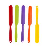 China 6Pcs Silicone Spatula Set Heat Resistant Rubber Butter Cake Cream Spatulas for sale