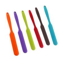 China 6Pcs Silicone Spatula Set Heat Resistant Rubber Butter Cake Cream Spatulas for sale