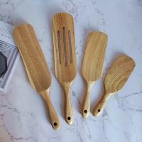 China Eco Friendly 6 Piece Acacia Wood Kitchen Utensil Set Salad Stir Sauce Spatula for sale