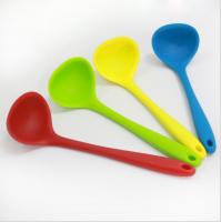 China Small 21cm Silicone Mini Spoon Children's Cutlery Kitchen Tools Cooking Spoon for sale